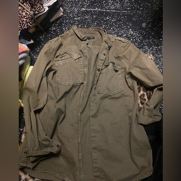 Banana Republic | Jackets & Coats | Banana Republic Army Green Button ...